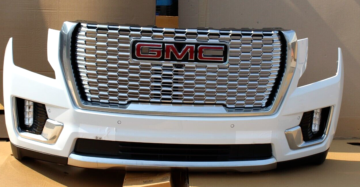 2021-2024 GMC Yukon Denali Front Bumper Assembly | OEM | Summit White
