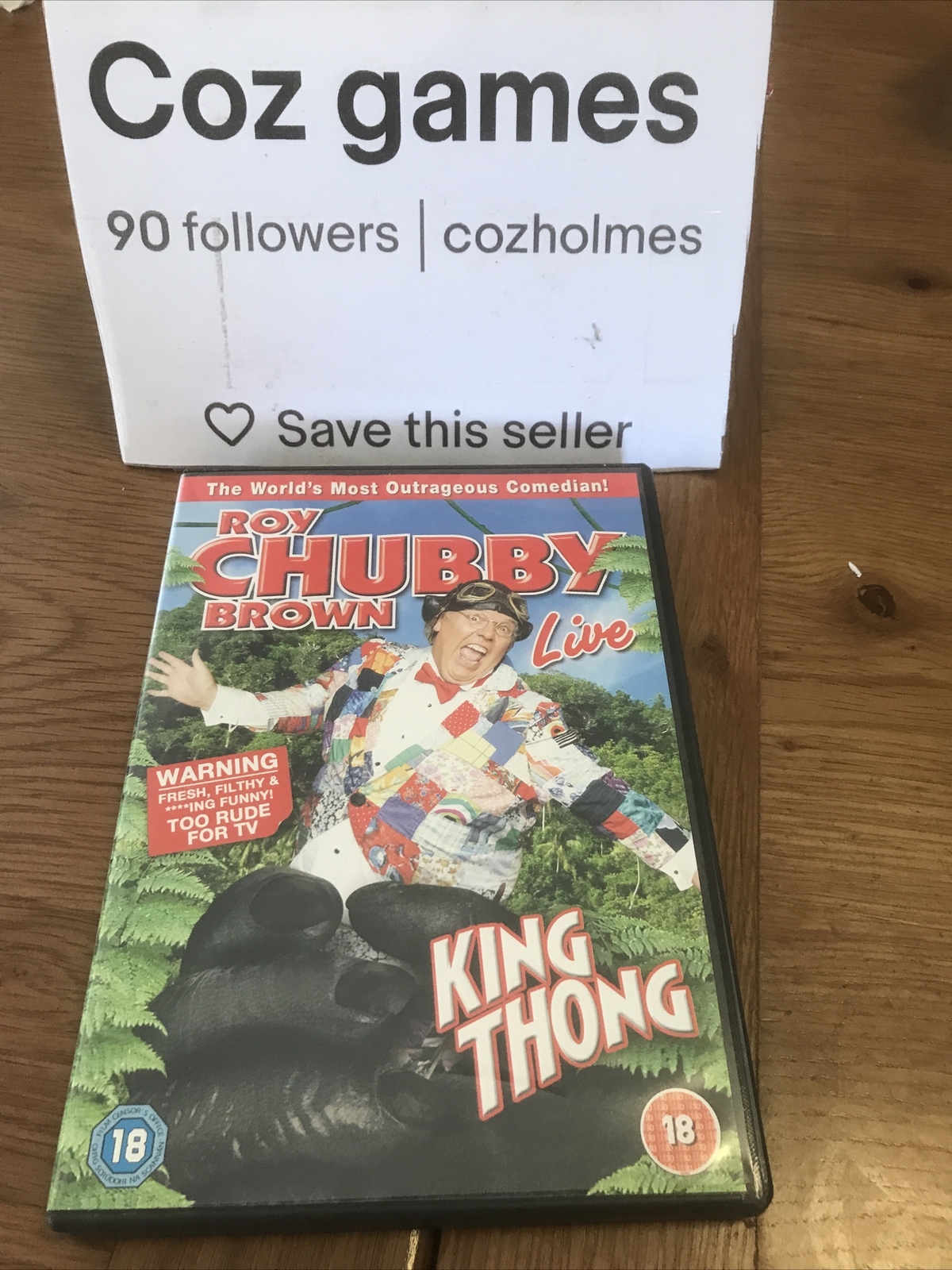 Roy Chubby Brown Live KING THONG DVD Comedy Stand Up TOO RUDE FOR TV ...