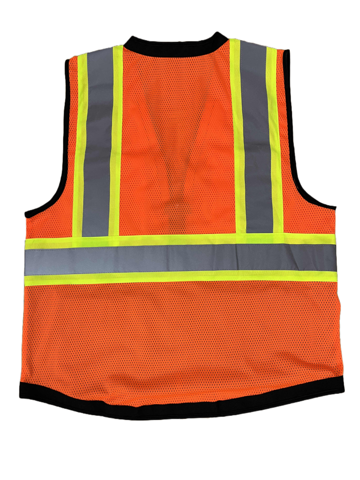 Men’s High Viz Class 3 Light Weight Multi-Pocket Mesh Vest | eBay