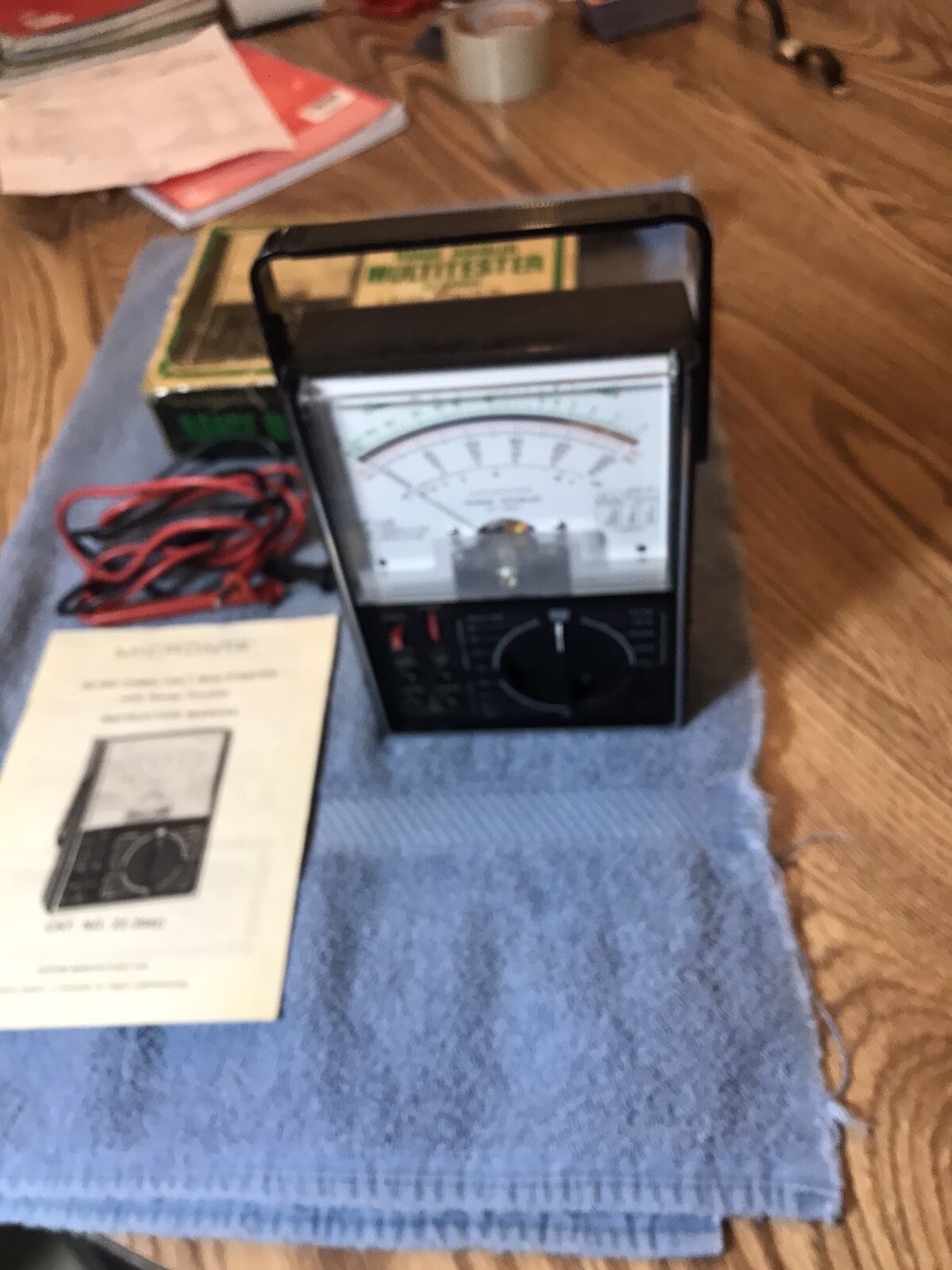 MICRONTA 22-204C Range Doubler Multitester with Leads, Case, Manual. | eBay