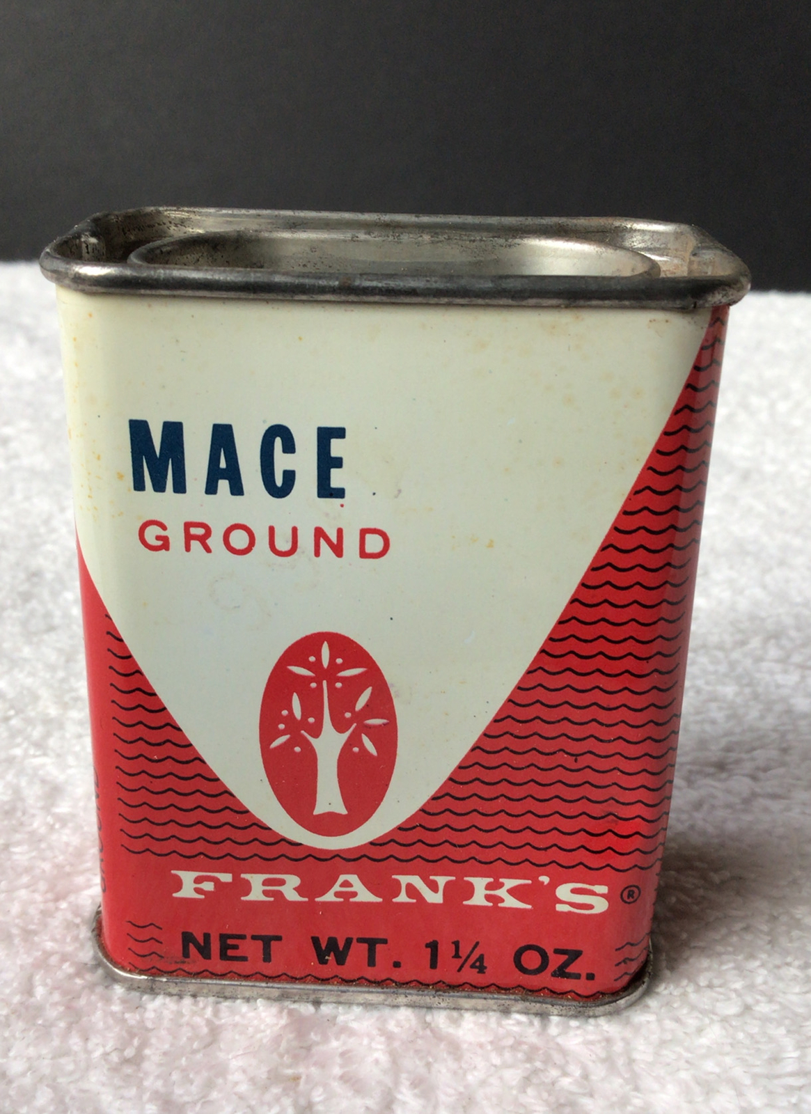 Vintage Franks Ground Mace Spice 1 1/4 Oz Tin Can Advertising ...