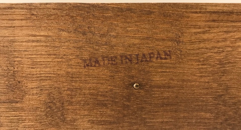 Vintage Made In Japan Wooden Spice Rack 6 Clear Bottles Labels ...