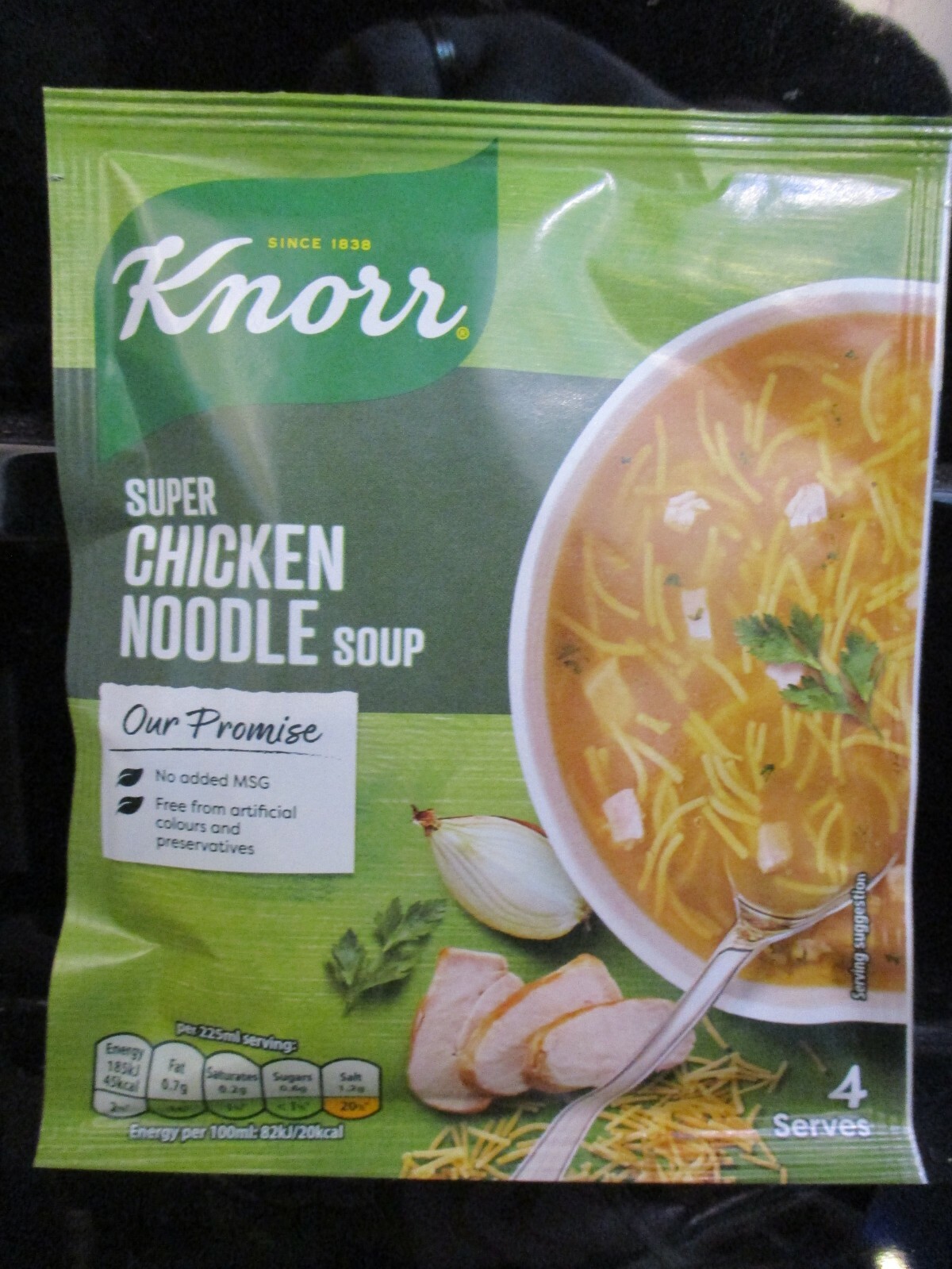 KNORR SUPER CHICKEN NOODLE PACKET SOUP BUY 4, 6, 12 OR 18 NEW UK CHEAP ...