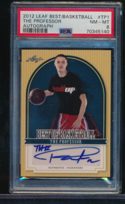 2012 Leaf Best Of Basketball Grayson Boucher The Professor Auto RC #TP1 ...