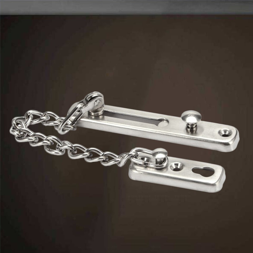 Lockable Door Chain Chain Door Guard Security Door Chain Lock | eBay