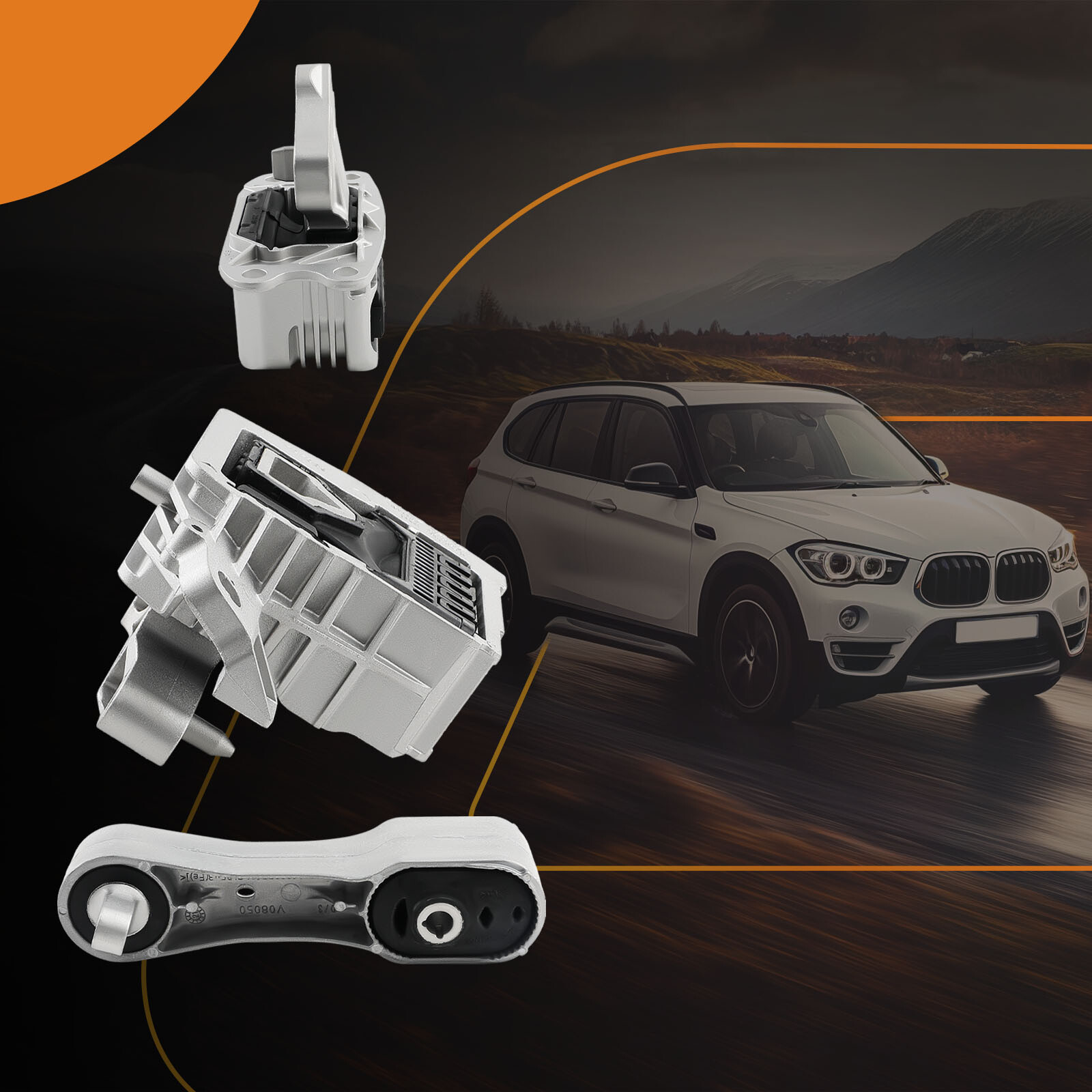 3Pcs Engine Motor Mount for BMW F46 F45 F48 MINI F54 F55 F56 2014-2021 ...