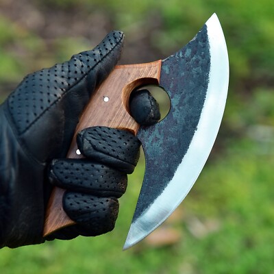 Best Alaskan Ulu Knife W/ Sheath , FORGED Carbon Steel Pizza Cutter ...