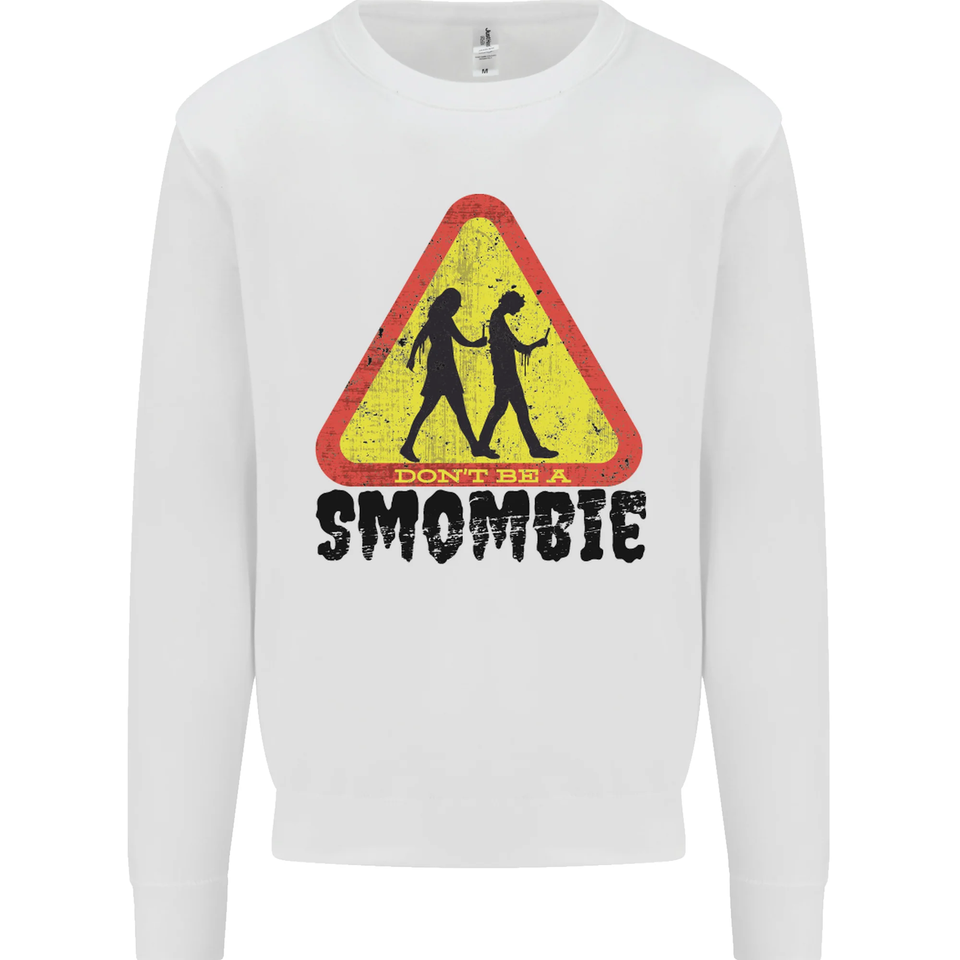 Smombie Antisocial Phone Smartphone Addict Mens Sweatshirt Jumper | eBay UK