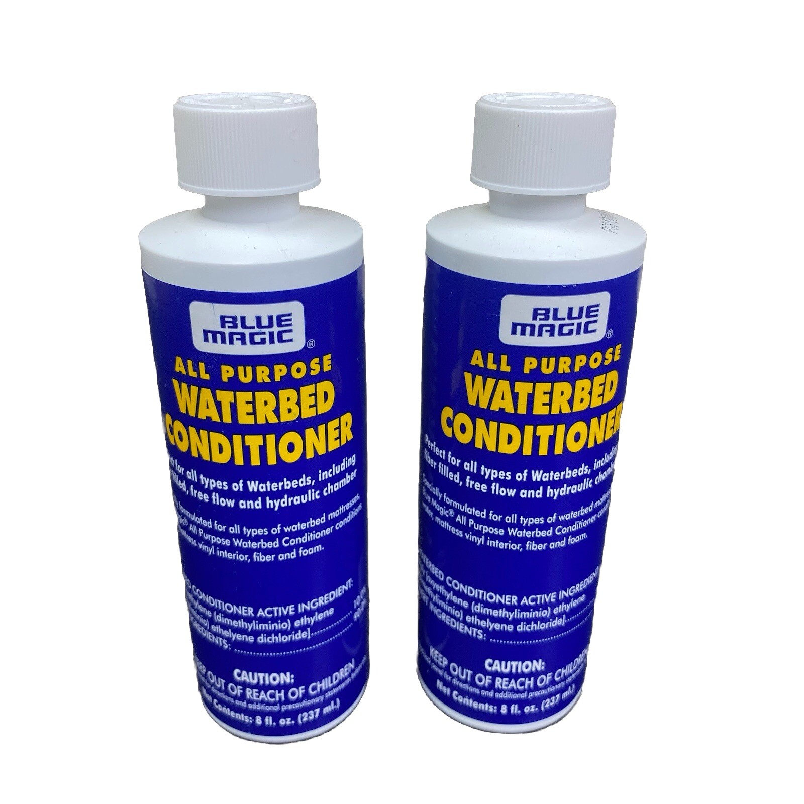 (2) Blue Magic 8 oz. All Purpose Waterbed Conditioner 2 yrs supply Same ...