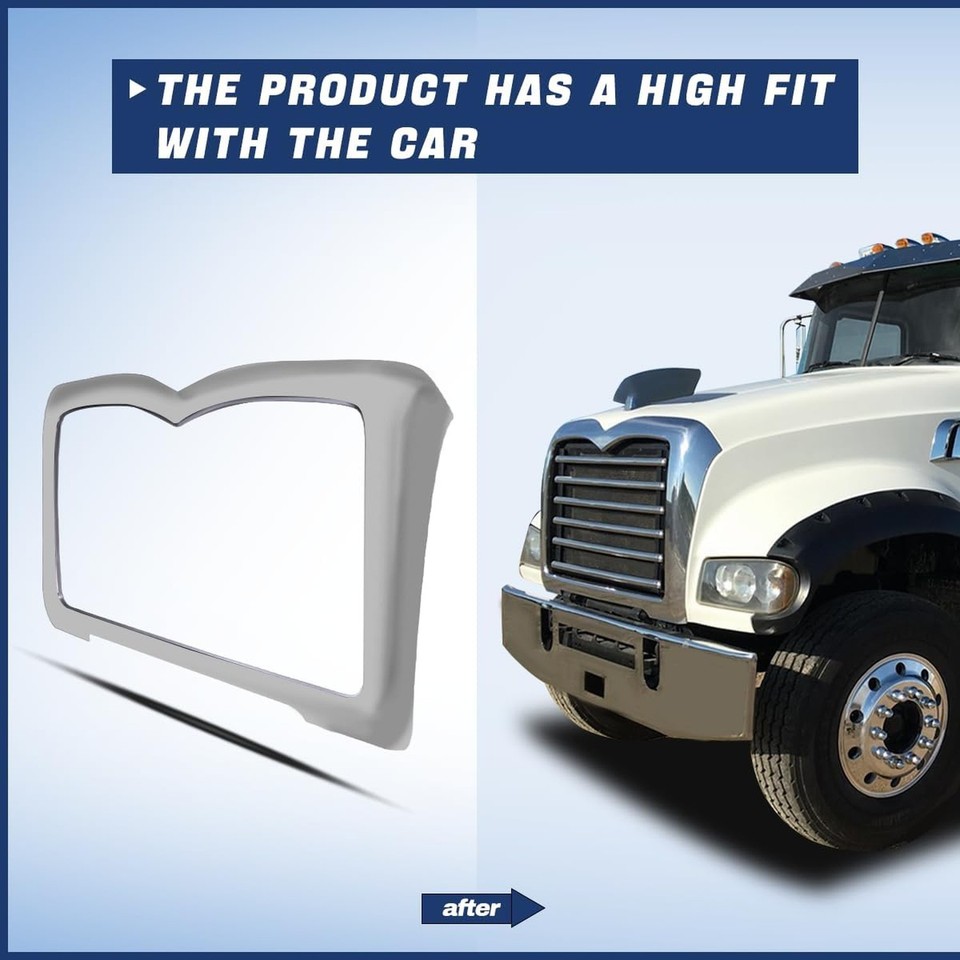 Front Chrome Grill Trim Grille Surround Compatible with Mack Granite ...