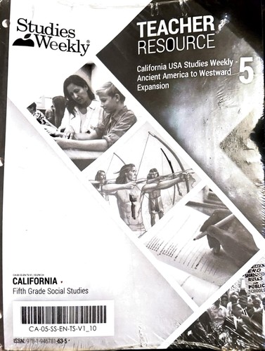Techer Resource , Studies Weekly , Fifth Grade , California Social ...