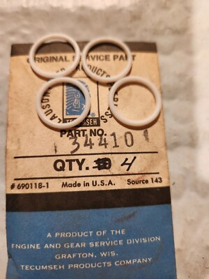 (4) PACK Genuine OEM Tecumseh O Ring Part # 34410 [991E] | eBay