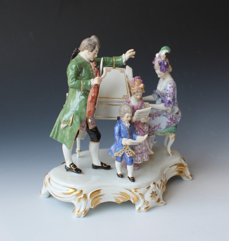 Meissen - Figur / große Gruppe - das HAUSKONZERT - Joseph von Kramer ...
