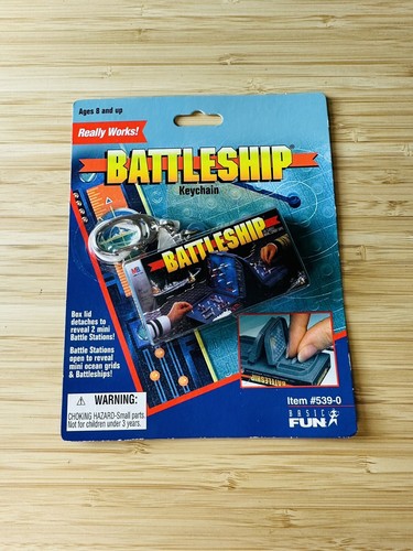 BATTLESHIP Keychain Mini Board Game 1999 Vintage 90s Really Works!! Age ...
