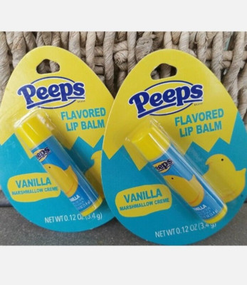 Lot of 2 Peeps - Vanilla Marshmallow Creme - Flavored Lip Balm - Taste ...