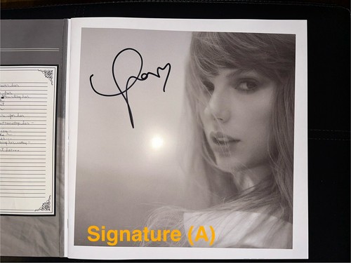 Taylor Swift The Tortured Poets Department Vinyl Signed Heart ...