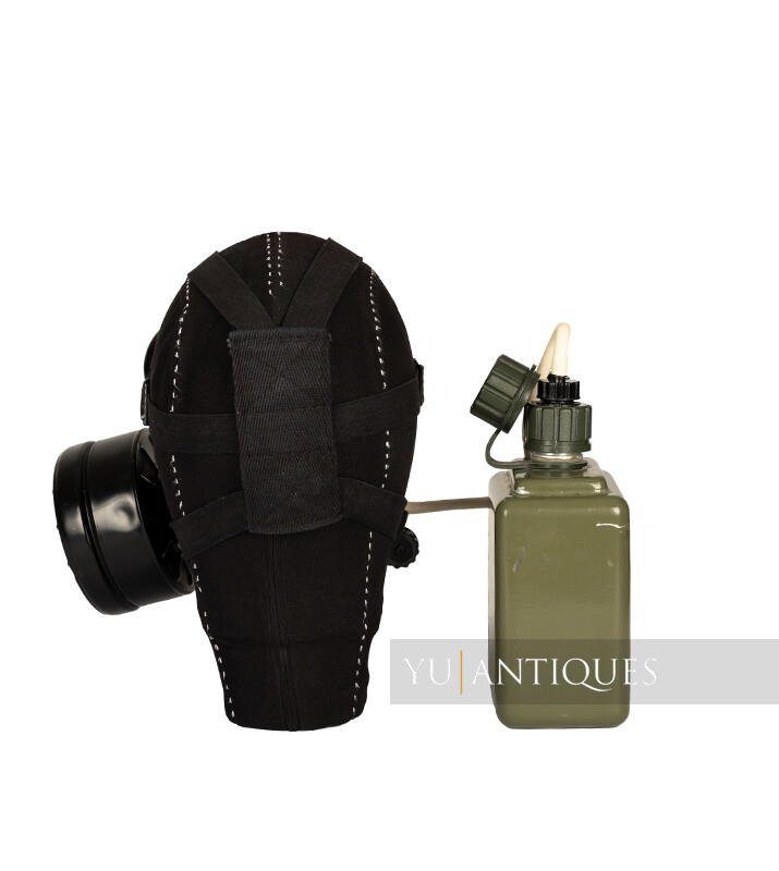 Serbia Armed Force Black M2F Phonic Gas Mask With A Bag & Drinking Tube ...