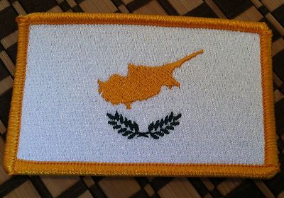 CYPRUS Flag Patch With Hook Adhesive Fastener Military Gold Emblem | eBay