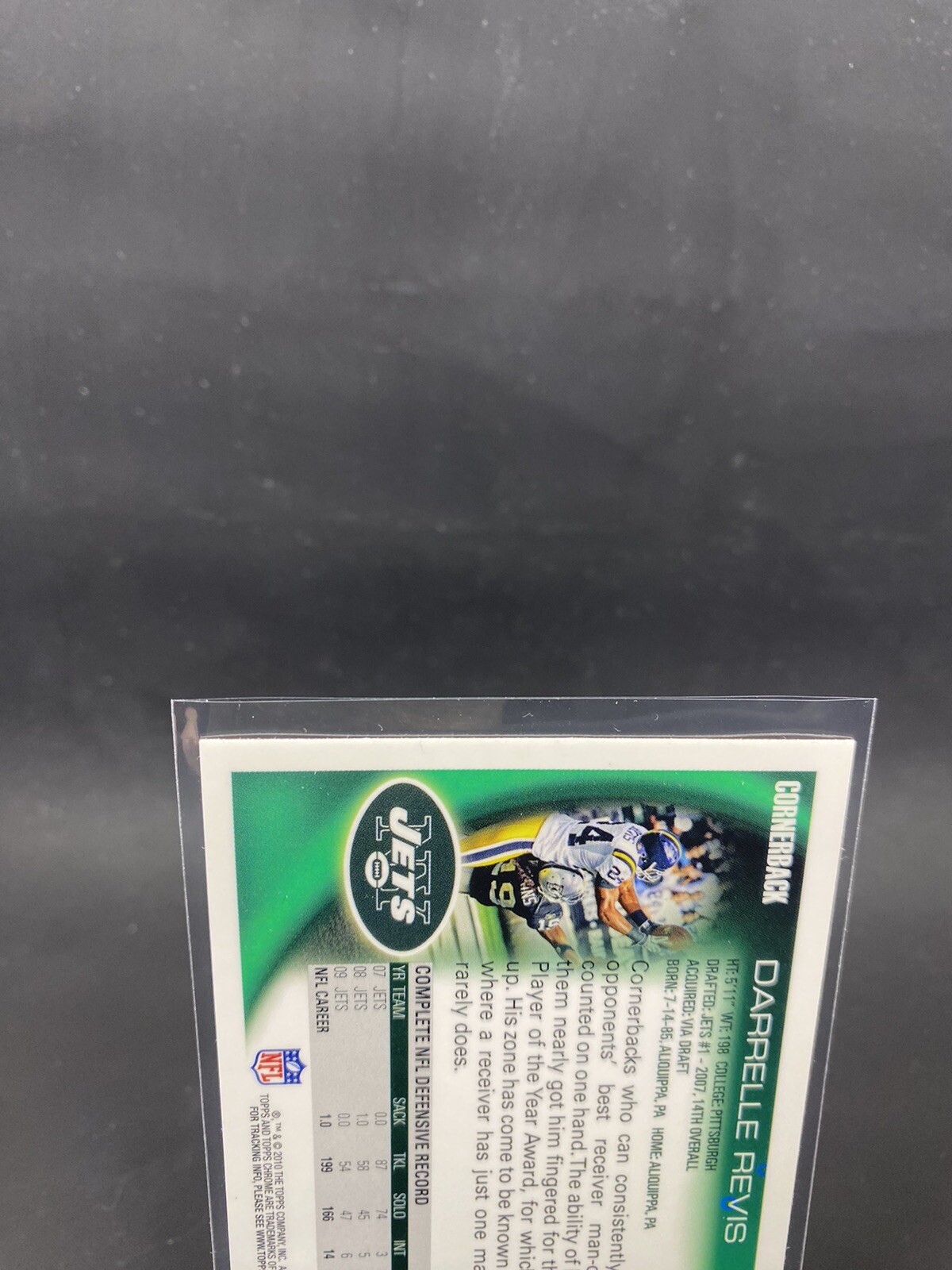 2010 TOPPS CHROME DERRELLE REVIS ORANGE REFRACTOR #C115! NEW YORK JETS ...