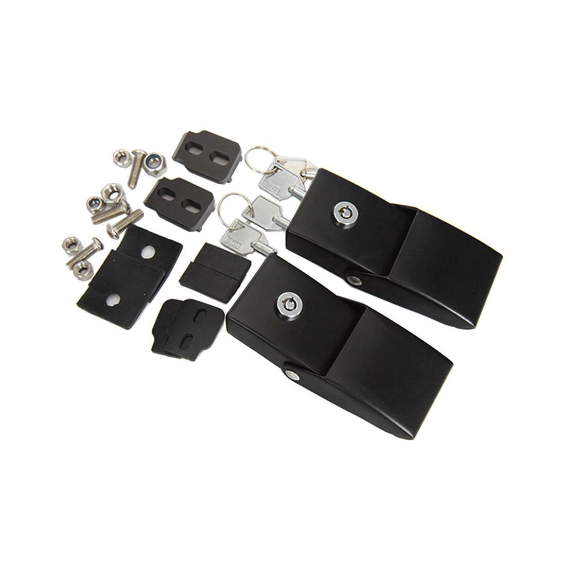 Pair Locking Hood Look Catch Set Hood Latches Kit for 2007-2018 Jeep JK ...