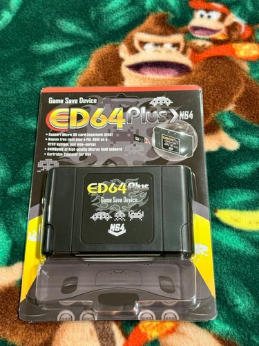 ED64 Plus + Save Game Device Flash Cart Nintendo N64 w/ Filled MicroSD ...