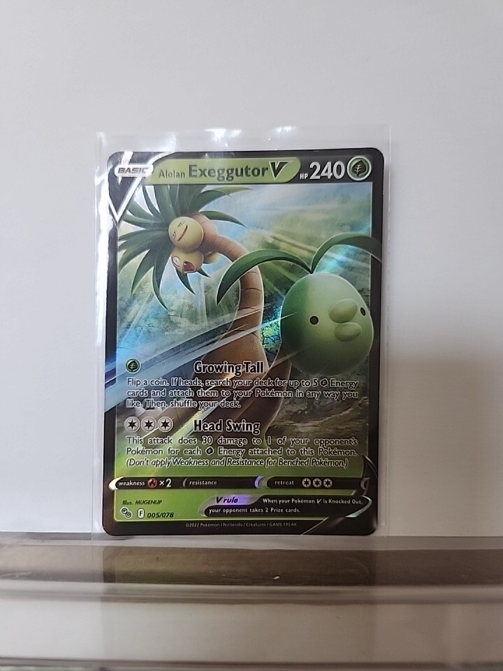 Pokémon TCG Alolan Exeggutor V Pokemon Go 005/078 Holo Ultra Rare | eBay