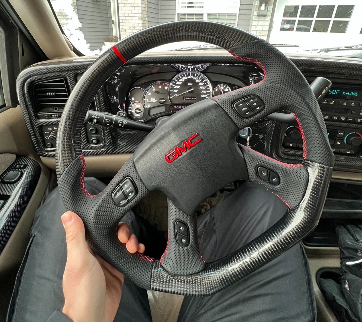 Carbon Fiber Custom Steering Wheel Sierra Tahoe Silverado Trailblazer ...