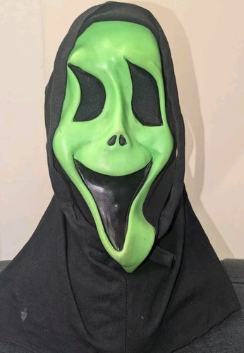 Green Scream Grin Mask Vintage 90’s Fun World Ghost face Rare | eBay