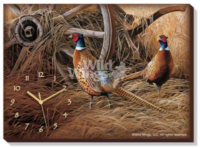 Autumn Glow—Pheasants Canvas Clock | eBay UK
