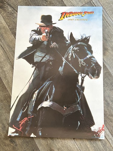 INDIANA JONES & THE LAST CRUSADE Vintage Poster Indy Riding Horse 1989 ...