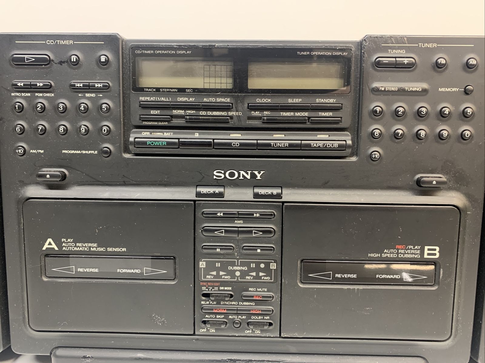 Sony CFD-770 Portable Boombox Stereo CD Radio Mega Bass AS IS | eBay