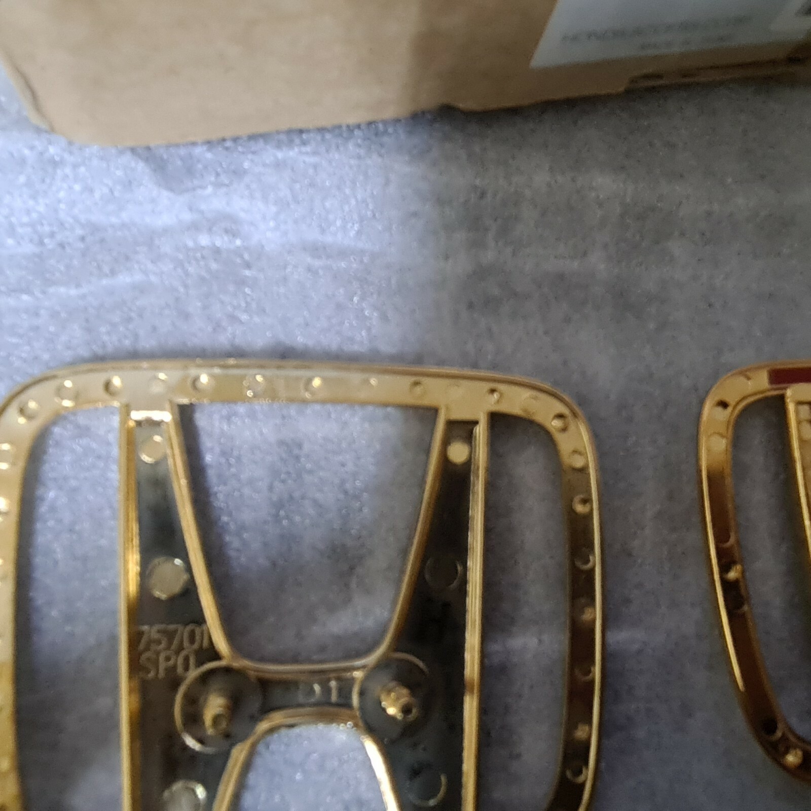 Genuine Honda Civic Factory Access Gold Emblem Set OEM Rare 1996 2000 ...