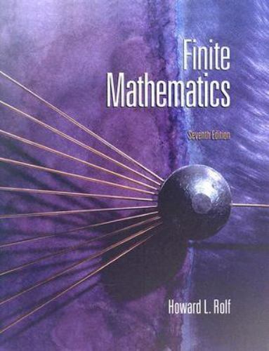 Finite Mathematics by Howard L. Rolf (2007, Hardcover) for sale online ...