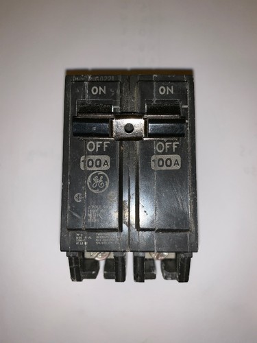 GE THQL21100 CIRCUIT BREAKER 2 POLE 100 AMP 240 VAC Model K | eBay