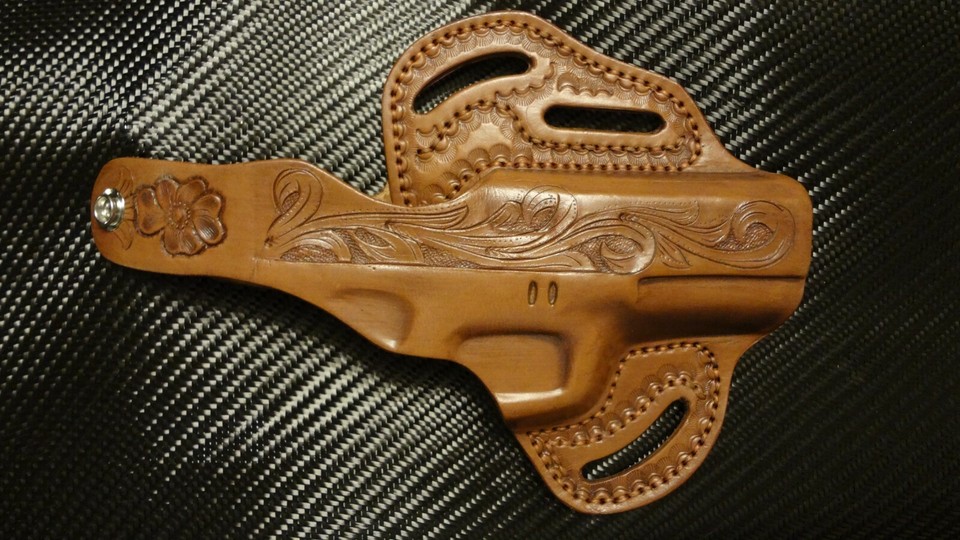 HAND TOOLED LEATHER HOLSTER FOR GLOCK G17,G19,G22,G23,G31 | eBay