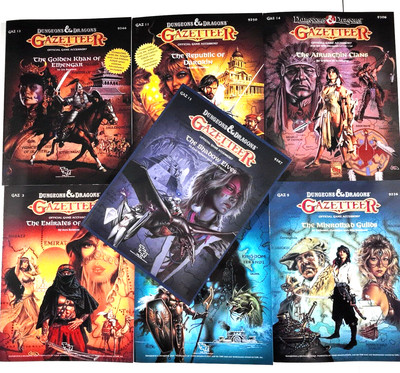 BUNDLE 2 BECMI Rules Cyclopedia + Gazetteer Basic Dungeons Dragons 8 ...
