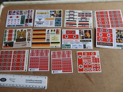 20mm 28mm the square paper wargaming model Railways signs posters WW2 ...