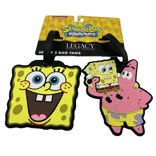 SpongeBob SquarePants Patrick Star Bag Luggage Tags Set Of 2 ...