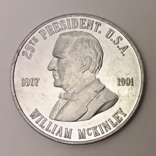 William McKinley 25th President Aluminum Coin Medal Token 28mm | eBay