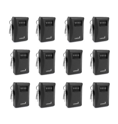 12 PACK Kingsley Guard-a-key Wall Mounted Lock Box, Key Storage Key Box ...