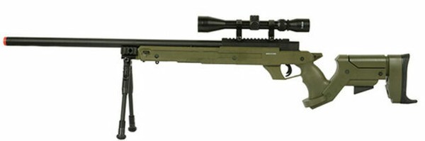 Well Type 97 L97 Sr22 Bolt Action Airsoft Sniper Rifle With Scope and ...