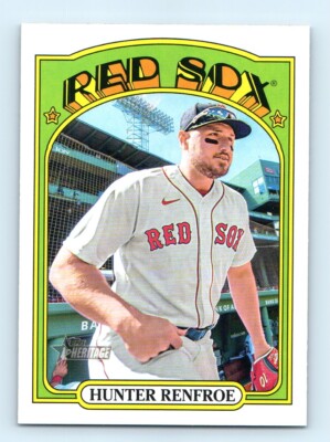 2021 Topps Heritage High Number Hunter Renfroe Boston Red Sox #578 | eBay
