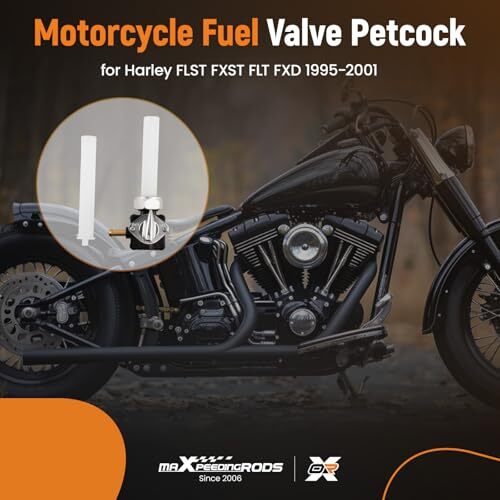 61338-94D Motorcycle Fuel Valve Petcock with Male Thread for Harley ...