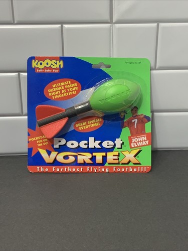 Vintage Koosh Pocket Vortex - NEW in SEALED PACKAGE - Green Football ...