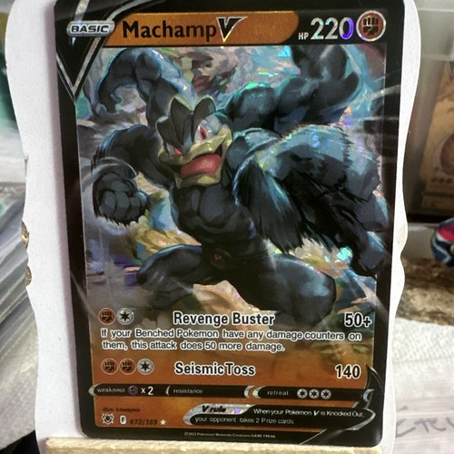 Machamp V Gold Foil Fan Art 🖼️ Hp220 NM | eBay