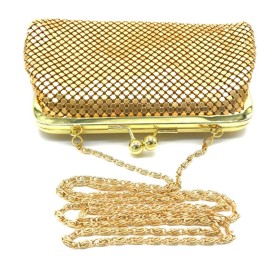 Small Women Clutch Metal Mesh Evening Purse for Party Prom (USA Stock ...