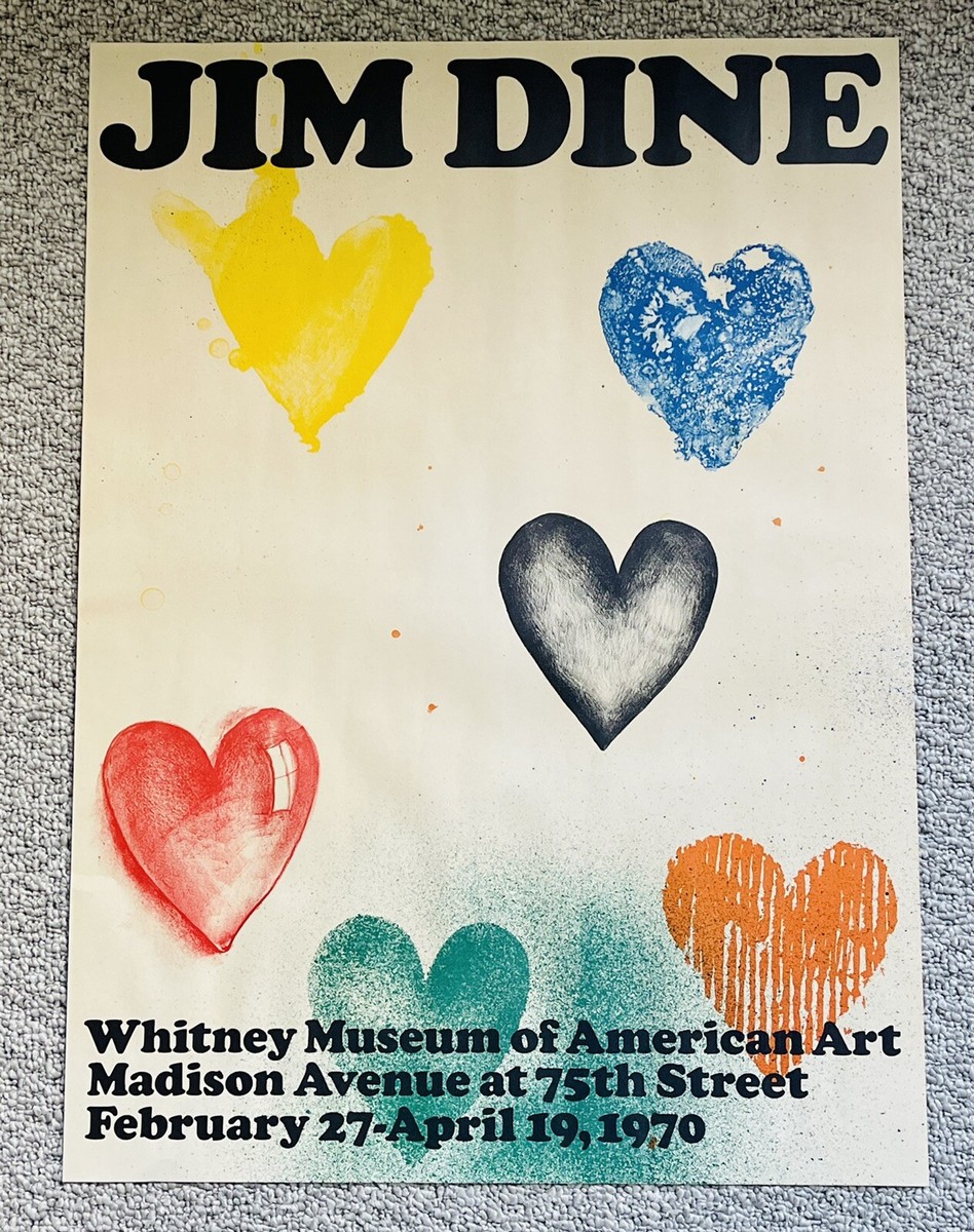 Jim Dine Hearts Poster