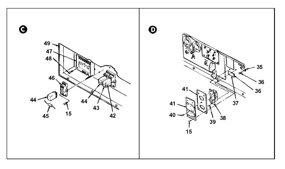 FERMONT MEP-831A, MEP 831 YANMAR L70 INSTRUMENT GAUGE CONTROL PANEL ...