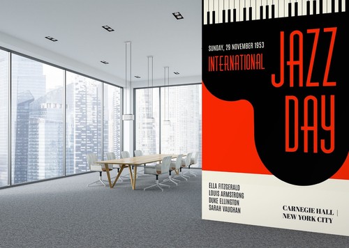 3D Red Jazz Days A268 Wallpaper Wall Mural Self-adhesive Boris ...