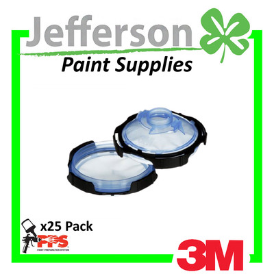3M 26199 Series 2.0 PPS 125 Micron Standard / Large Lids Only x25 Pack ...